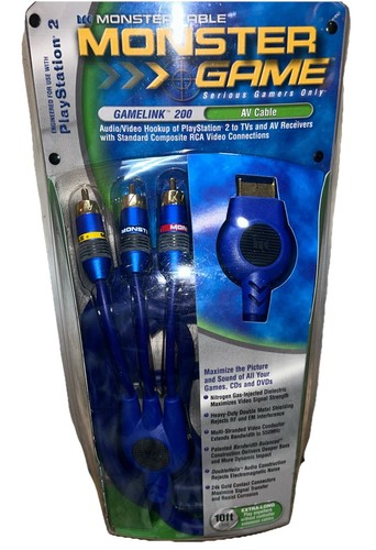 Monster Cable MONSTER GAME Gamelink 200 10ft AV Cable for Playstation 2 ...