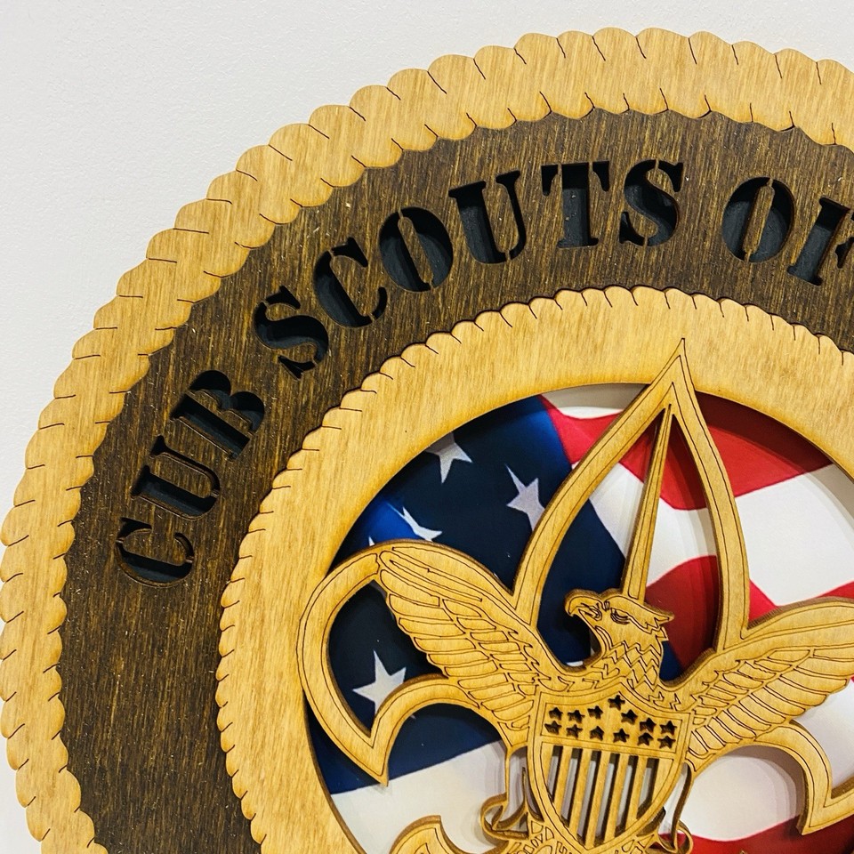 Cub Scouts Of America Do Your Best Handmade Round Laser Cut Wood Sign ...