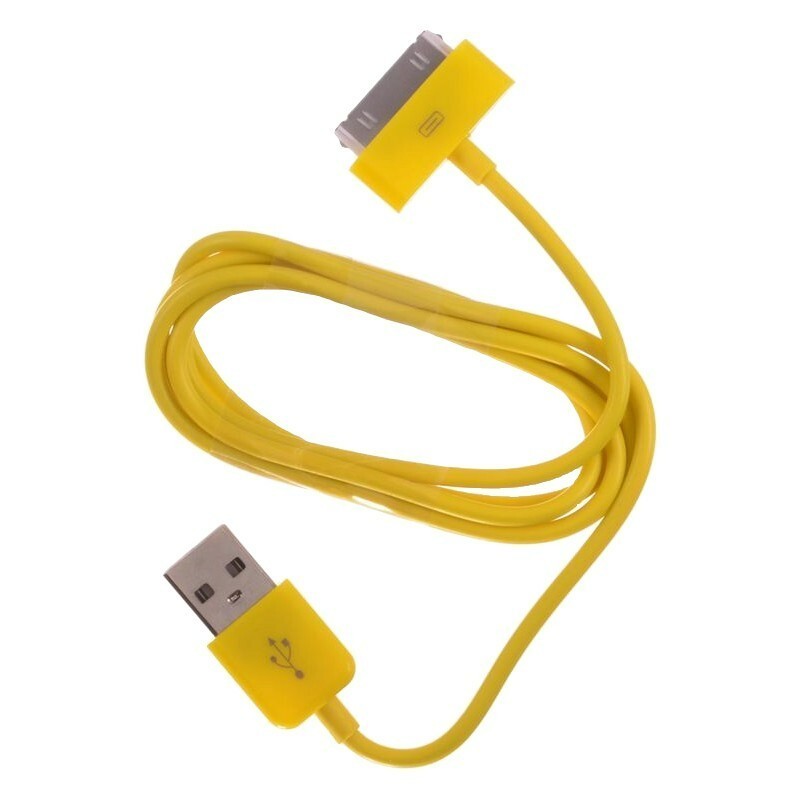 USB Cable Charger Data Lead for iPhone 4, 4S, 3GS, iPod iPad White or ...