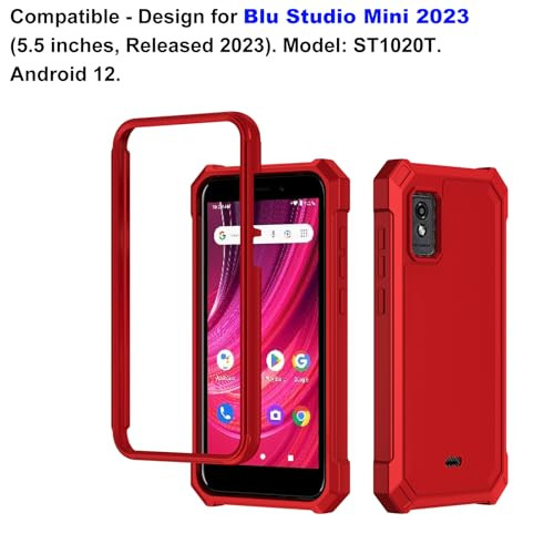 for Blu Studio Mini 2023 Phone Case with Screen Protector, Dual Layer ...