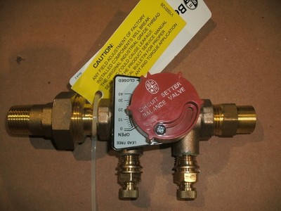 BELL GOSSETT CB1/2" 117414LF CIRCUIT SETTER VALVE SWT X MNPT UNION - 3 ...