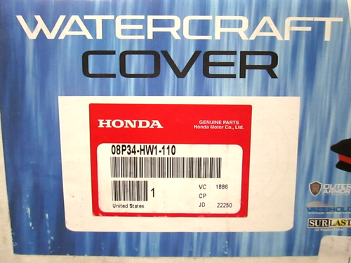 Honda - 08P34-HW1-110 - Personal Watercraft Cover, Silver/Black for sale online | eBay