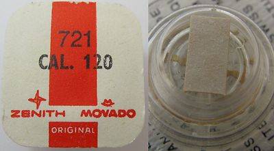 Zenith 120 watch Part complete balance wheel #721 | eBay