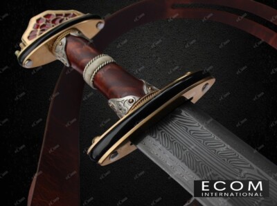 45" Sutton Hoo Sword, Anglo Saxon sword, Handmade Long Sword, Super ...