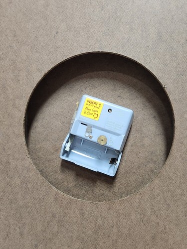 Vintage 1960's Verichron Wall Clock Velvet Black & Gold Gilt Wood Frame ...