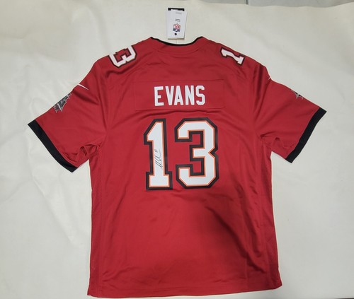 MIKE EVANS SIGNED TAMPA BAY BUCCANEERS NIKE AUTHENTIC SCREENPRINT ...