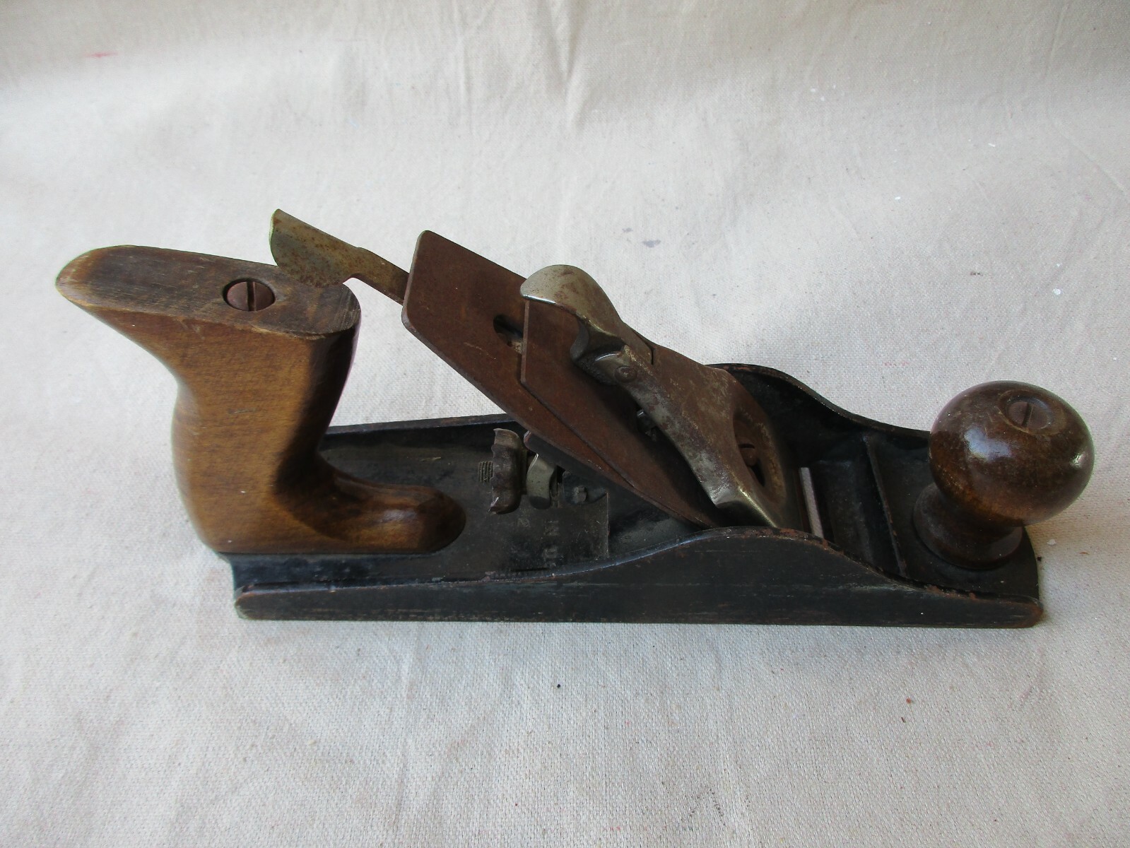 Vintage 9 1/2" Hand Plane with Wooden Handle ~ Made in USA ~ Reference ...