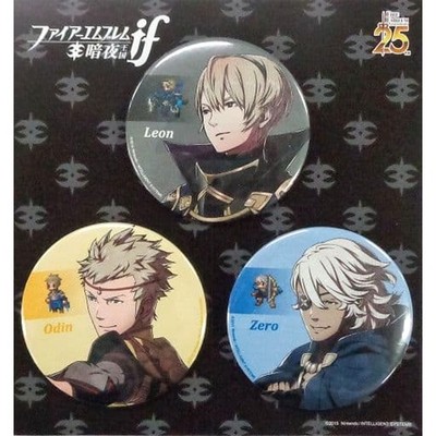 Fire Emblem Fates Leon Odin Zero Set of 3 Button Set Goods Love & Cou ...