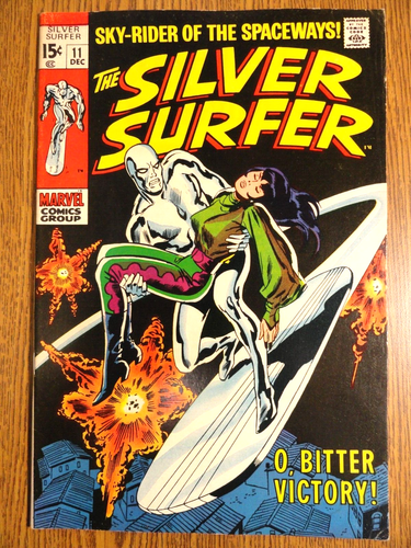 Silver Surfer #11 Classic Buscema Cover Key Fine- Stan Lee 1st Print ...