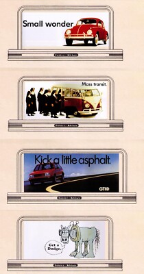 Railroad billboards Z scale signs #57, VW Volkswagen set #2, BUGS ...