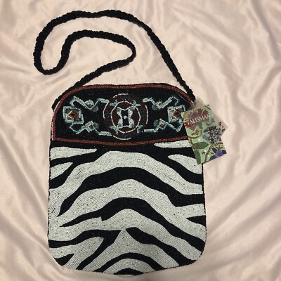 By Kate Geddes TALISMAN Beaded Purse Native American style. New With ...
