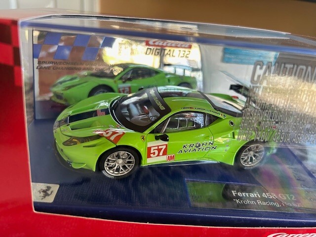 Carrera 30678 Ferrari 458 GT2 Krohn Racing No57 slot car Digital 1/32 ...