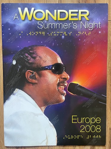 Tour Book Stevie Wonder Summer’s Night Europe 2008 R&B Soul Pop | eBay