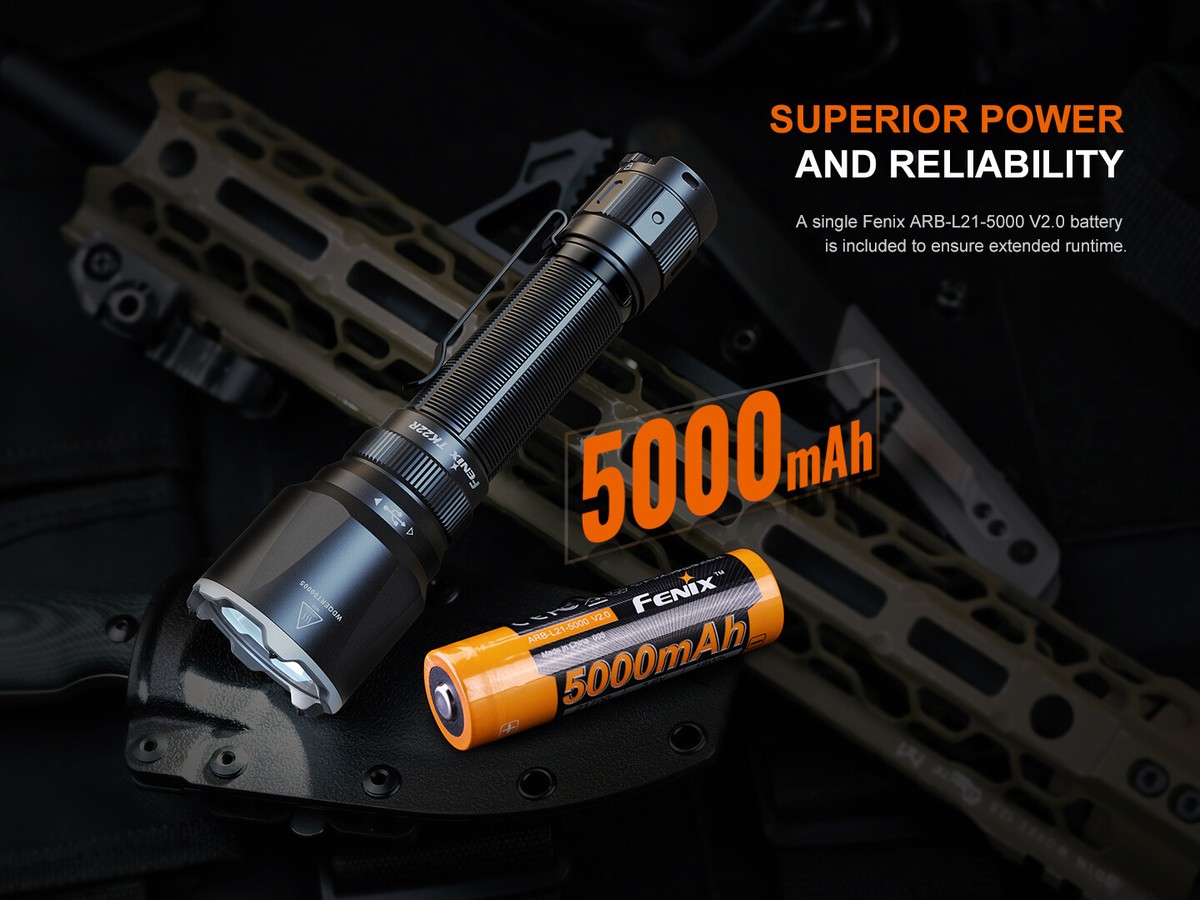 Fenix Flashlight Fenix TK22R 3200 Lumen Rechargeable Tactical Torch ...