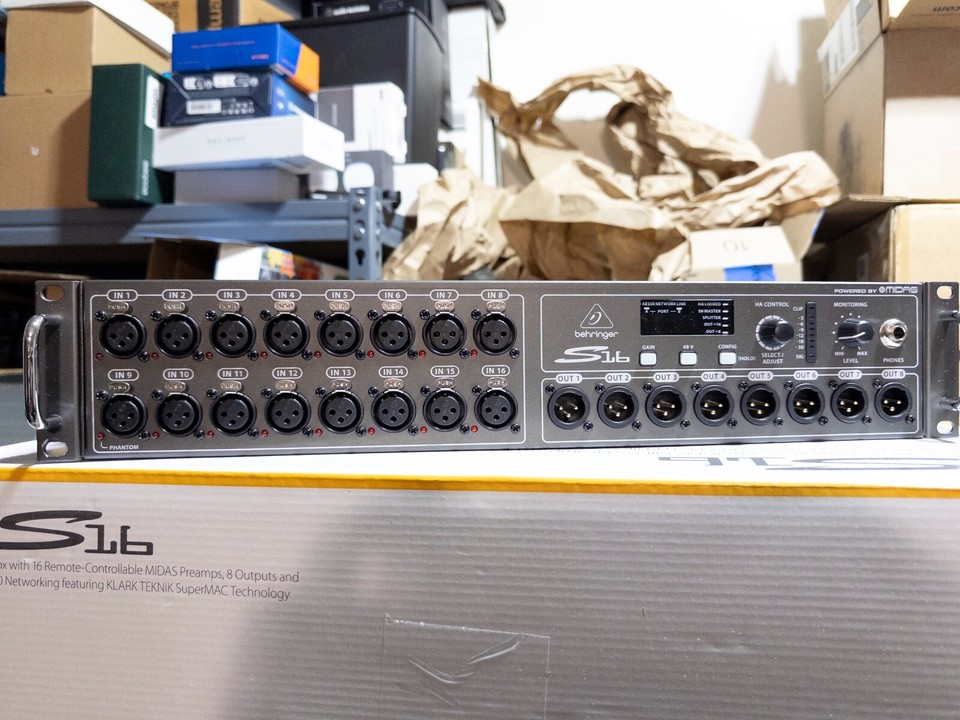 Behringer S16 Digital I/O Stage Box 794504549713| eBay