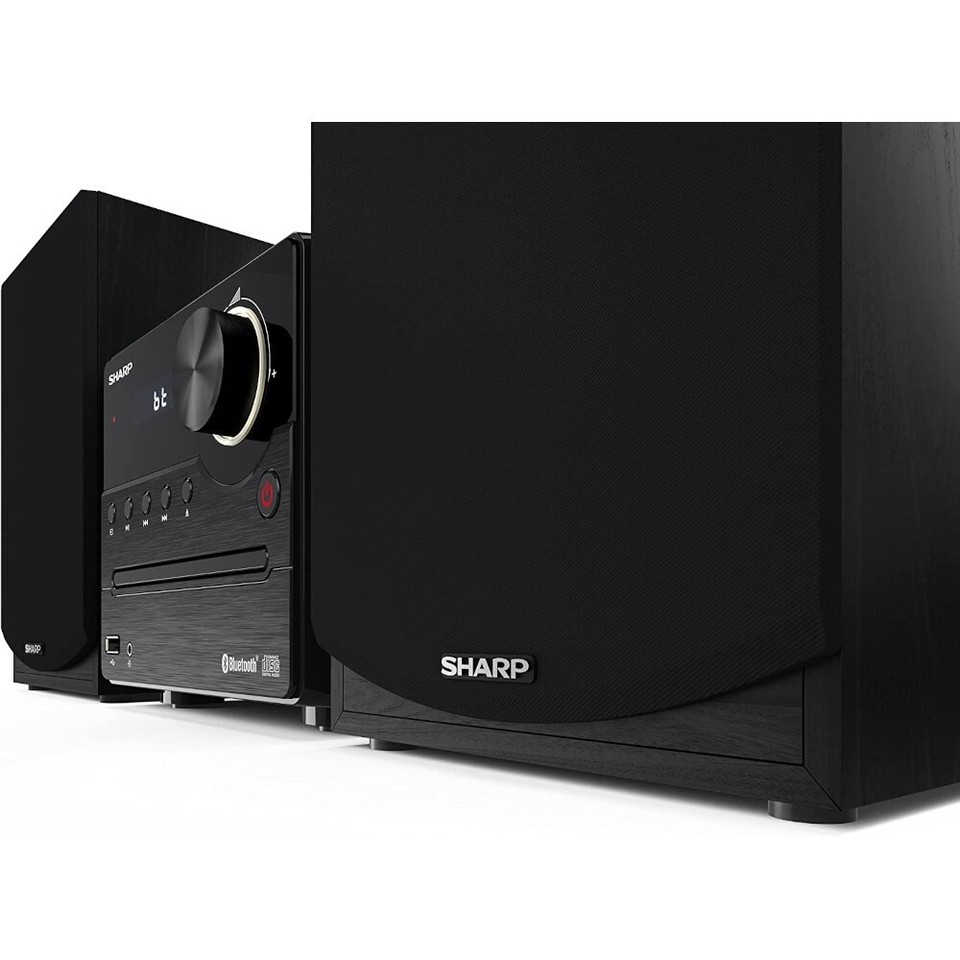 Sharp XL-B512 Bluetooth Hi-Fi 45W Micro Sound System (Black) | eBay