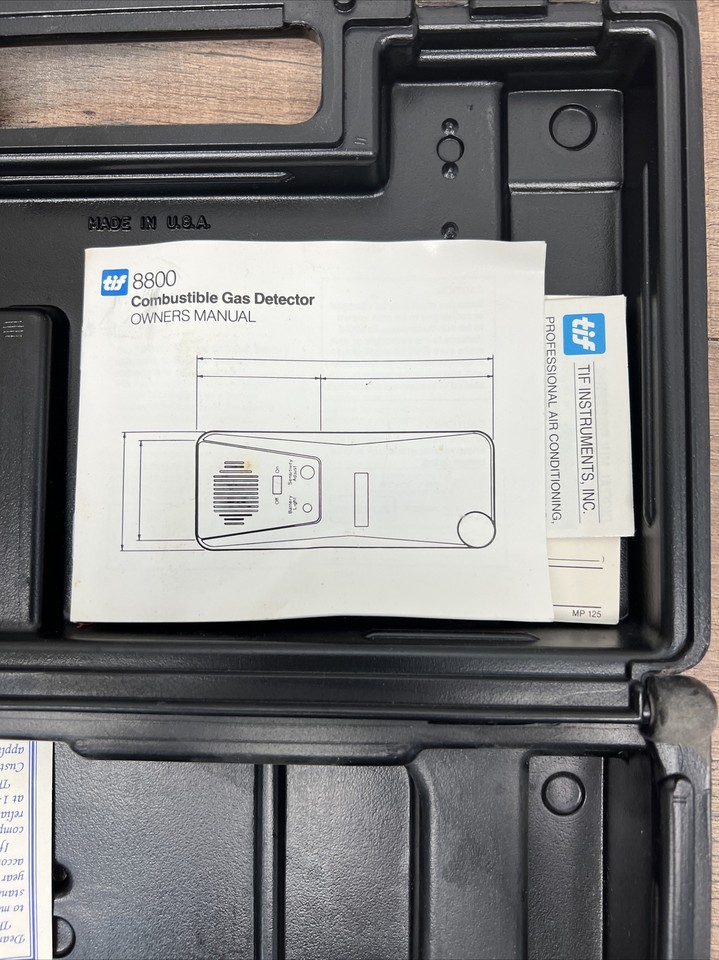 TIF 8800 Combustible Gas Detector No Batteries Or Charger | eBay