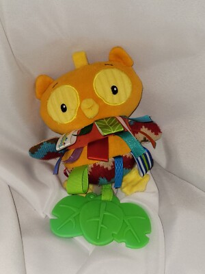 Taggies Owl Lovie Rattle Plush Baby Developmental Lovey Infant NWOT | eBay
