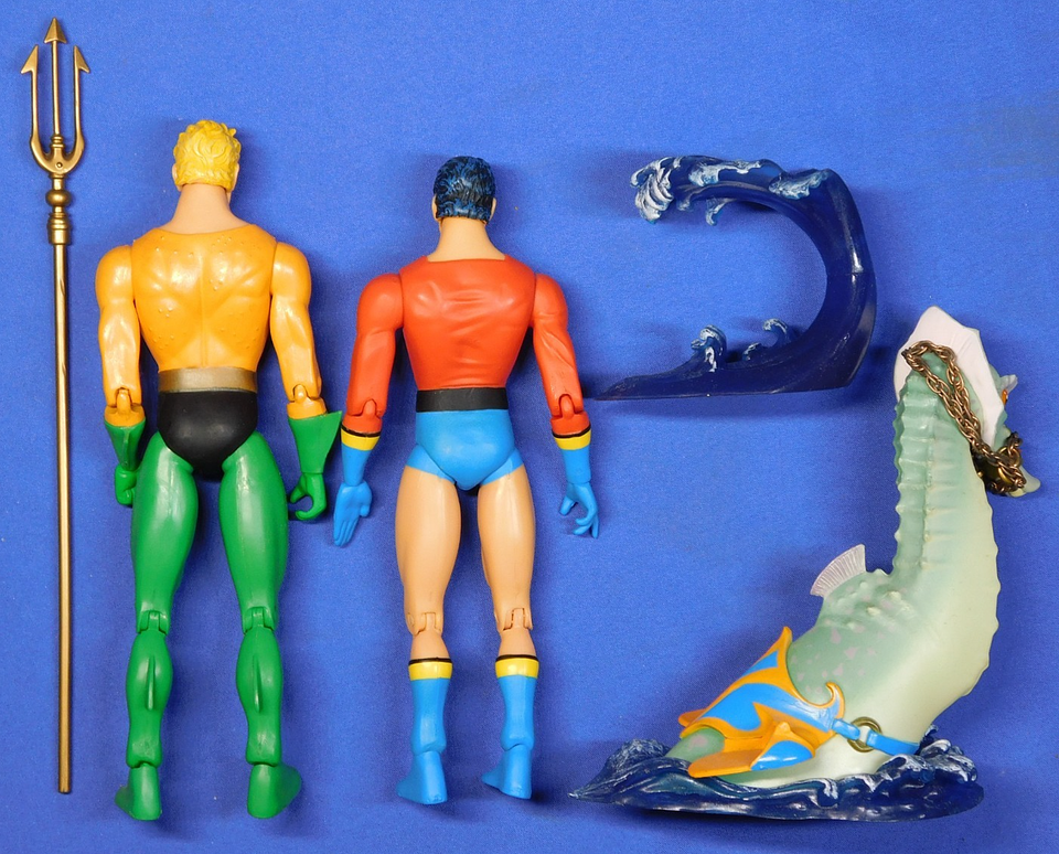 DC DIRECT SILVER AGE AQUAMAN & AQUALAD FIGURE 2-PACK WITH SEAHORSE | eBay