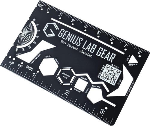 Pocket Chemist: Organic Chemistry Stencil Drawing Template Small Metal ...