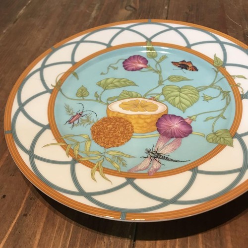 Hermes Siesta Plate Blue Serving The Vibrant Design Is Very Gorgeous | eBay