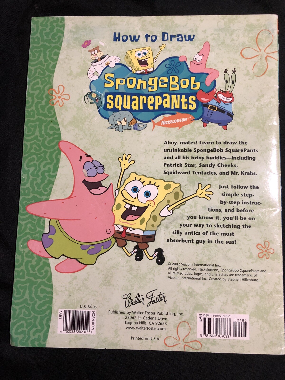How To Draw Spongebob Squarepants Book
