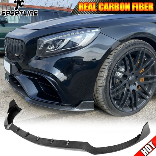 Fits Mercedes Benz S500 S550 Coupe 15-17 Front Bumper Lip Spoiler Real ...