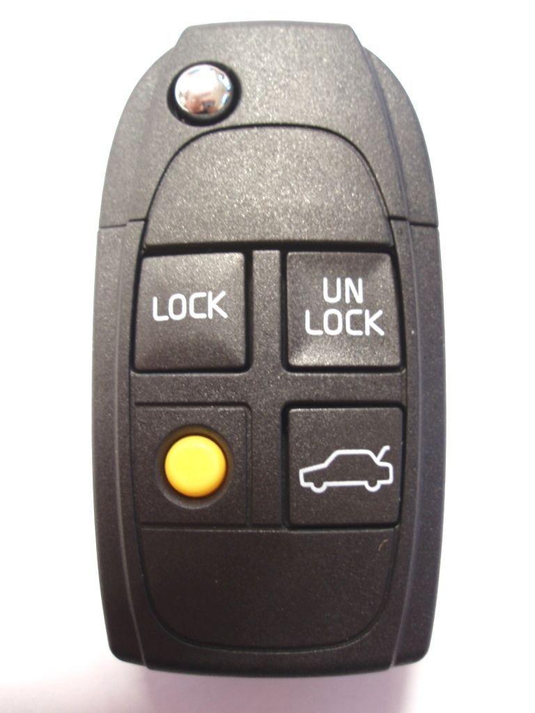 4 button flip key fob case upgrade for Volvo S40 V40 S70 C70 V70 S80 ...