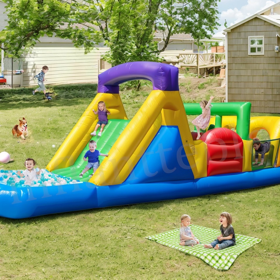22FT Commercial PVC Inflatable Bounce House Obstacle Course Castle Big ...