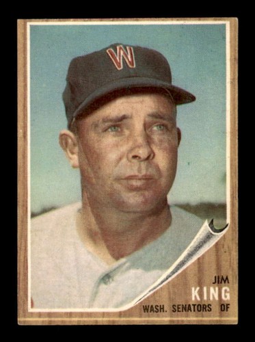 1962 Topps #42 Jim King EX/EX+ Senators UER 565508 | eBay