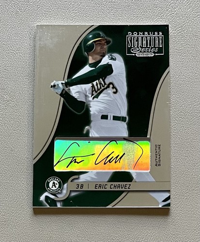 2003 Donruss Signature Series Eric Chavez Authentic Signature #68 ...