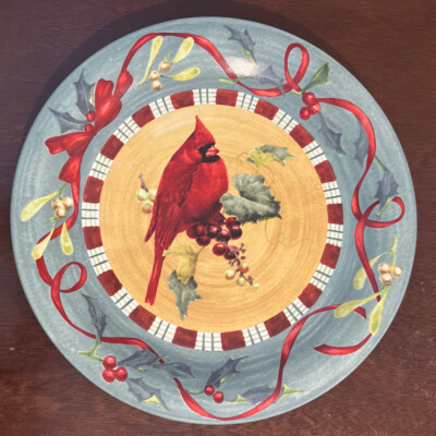 Lenox Winter Greetings Everyday Cardinal Dinner Plate 10 3/4 | eBay