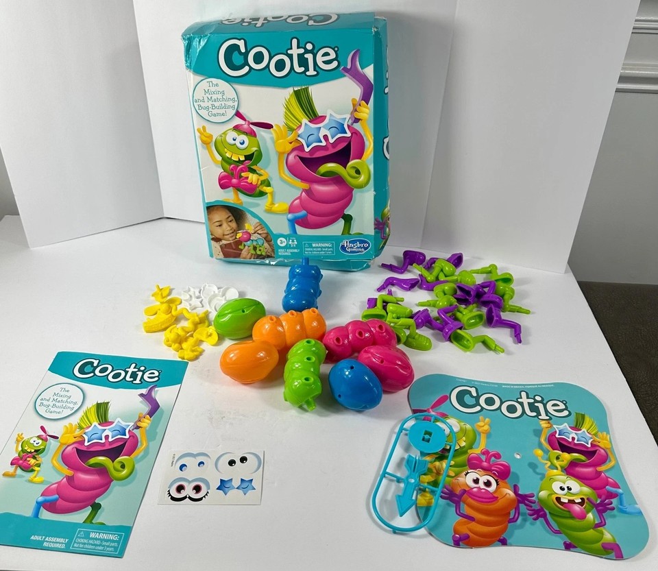 Hasbro Cootie Game "Mixing & Matching Bug Building Game" 2021 Ages 3 ...