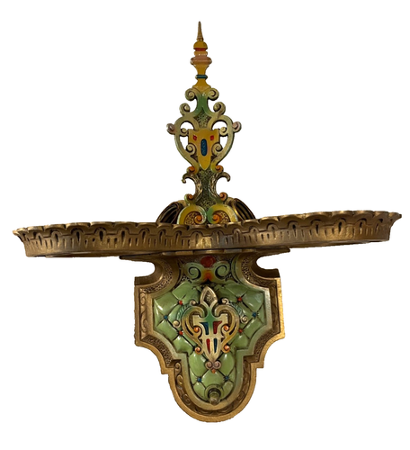 Art Deco Williamson 2 Slip Shade Sconce: Polychrome. Switch. For ...