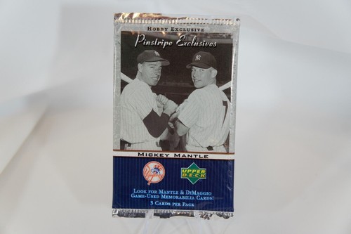 2001 Upper Deck Pinstripe HOBBY Exclusives Mantle Pack YANKEE BASEBALL ...