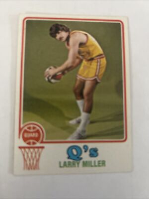 1973-74 Topps Card #252 Larry Miller San Diego Conquistadors Q’s Nm+ ...