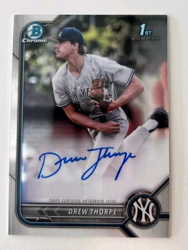 DREW THORPE 2022 Bowman Chrome 1st Bowman Autographed ROOKIE!! WHITE ...