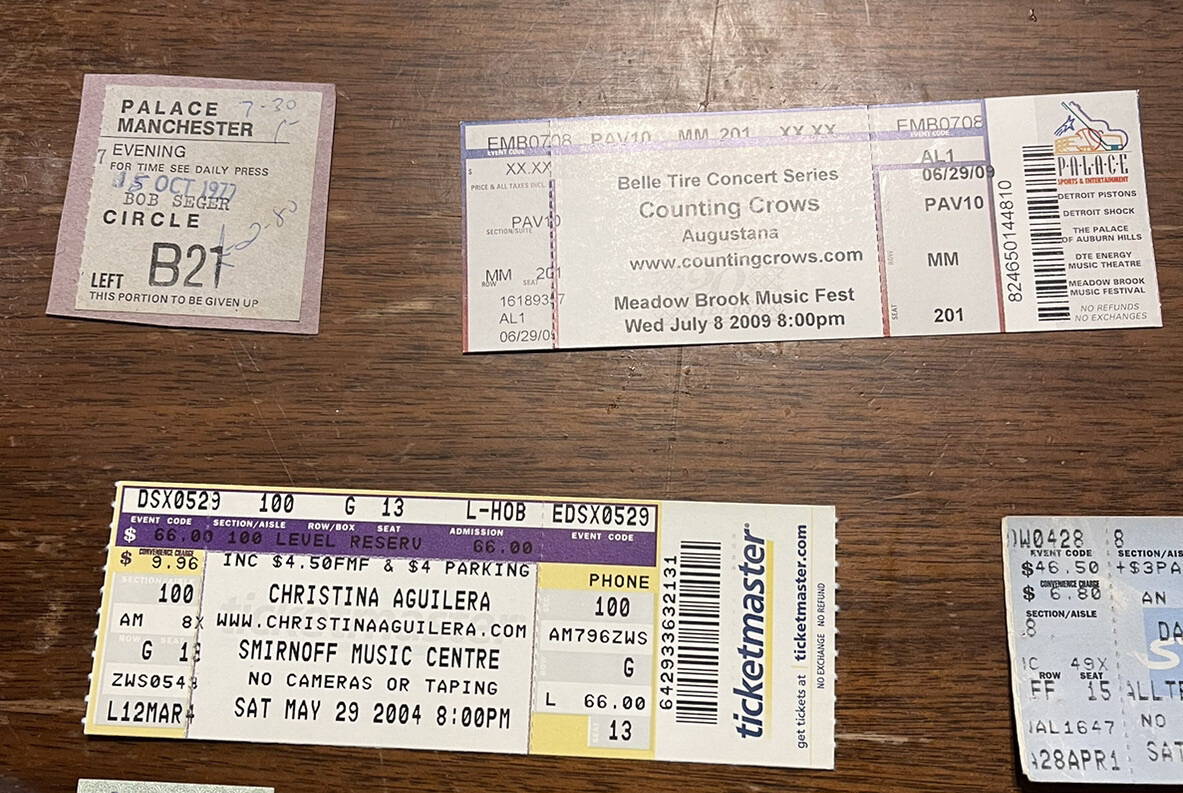 LOT 20 RARE UNUSED CONCERT TICKETS STUBS AEROSMITH/WHO/BTO/10,000 ...