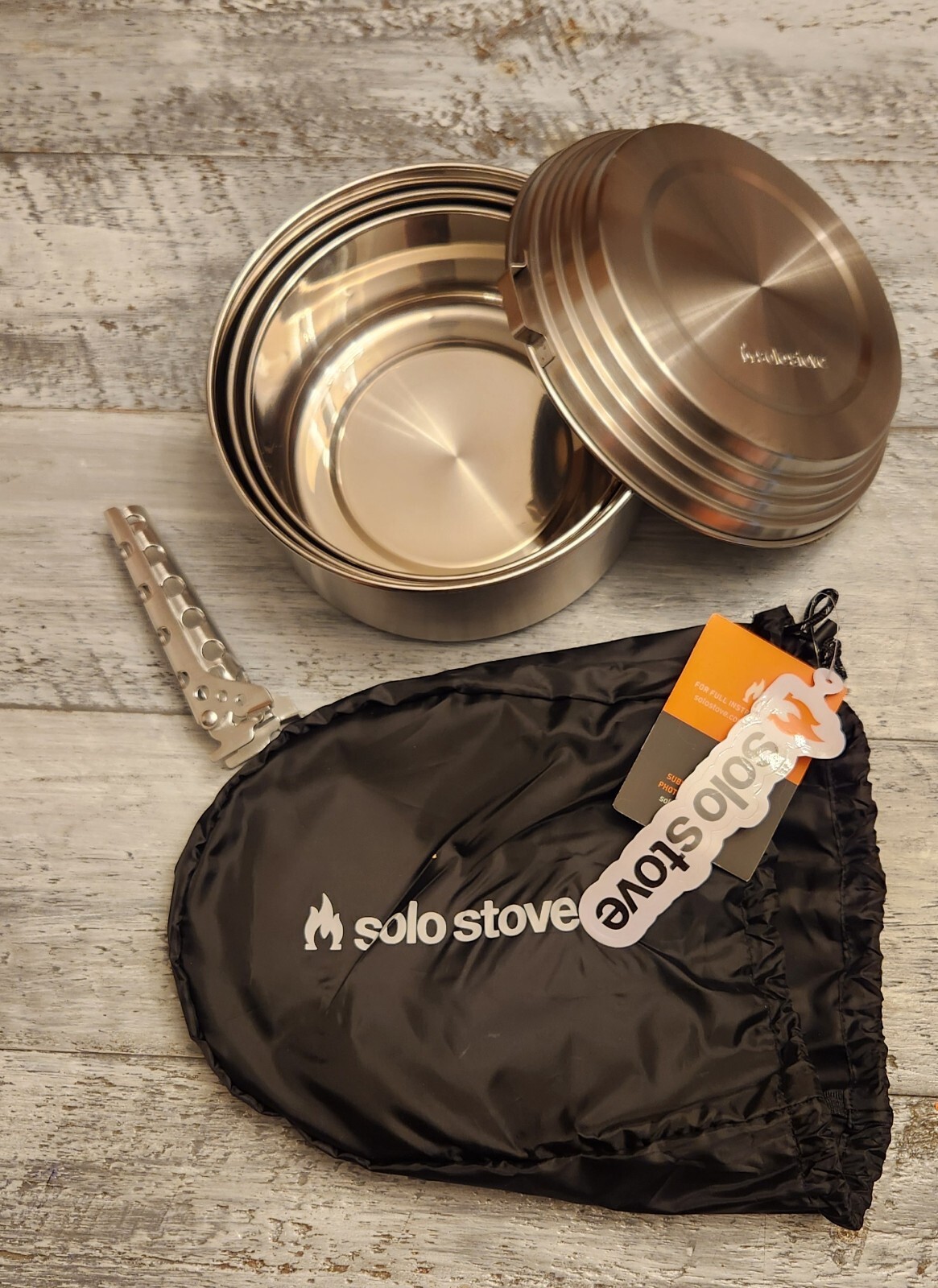 3 Pot Set Genuine Solo Stove Camping Backpacking Hiking Cookware | eBay