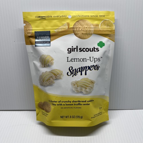 Edward Marc Girl Scouts Lemon-Ups Snappers 6oz shortbread cookies lemon ...