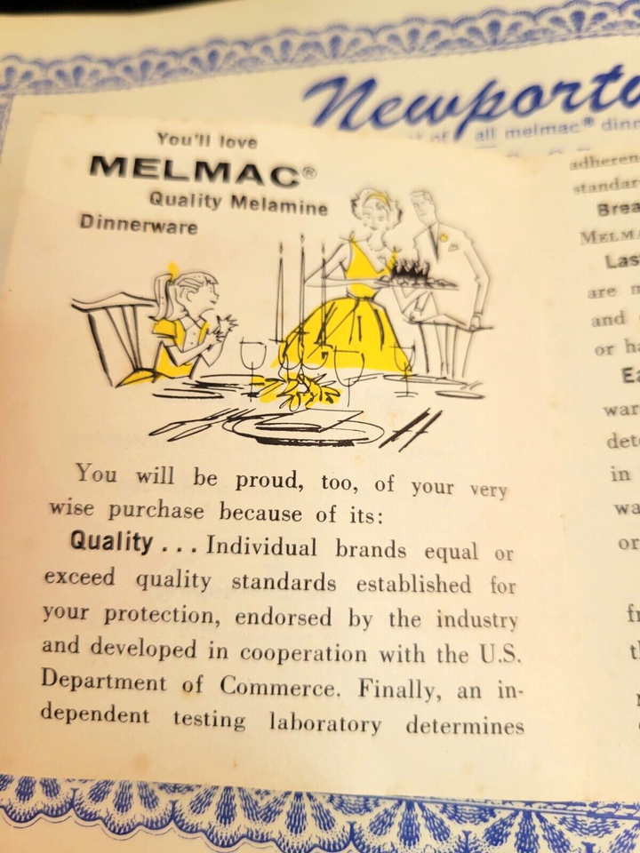 5 Sets Of Melmac Dinnerware Normady Rose Pattern New In Box Made In ...