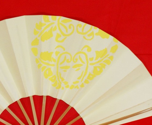 Mai-ogi (fan for Japanese traditional dance) "Yellow" #1237 | eBay