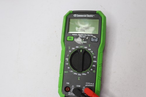 Commercial Electric Manual-Ranging Digital Multimeter 600V - Untested ...