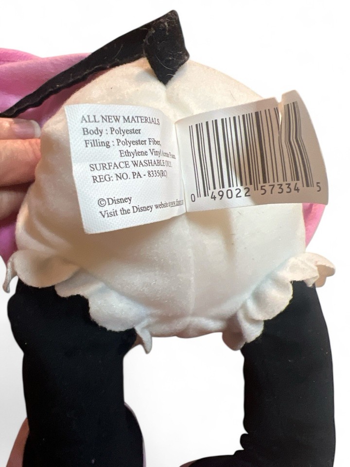 Disney Minnie Mouse Valentine Day XOXOX Heart Plush 19" Polka Dot ...