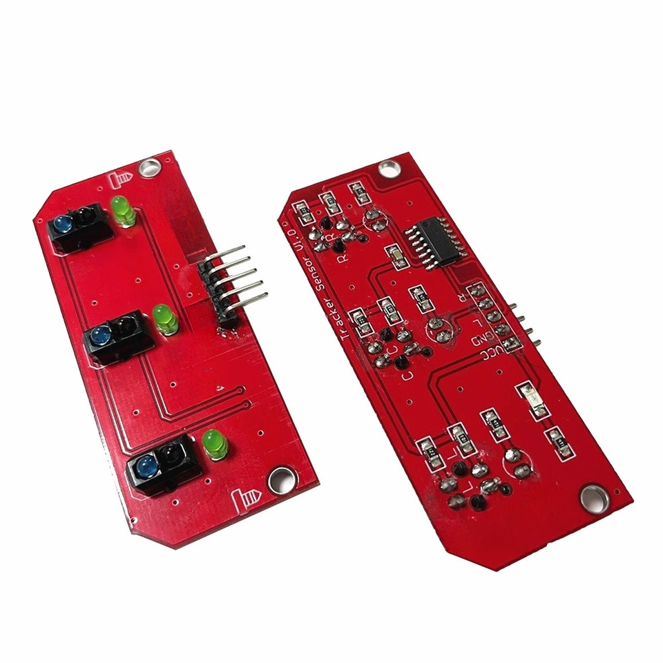 3 Way Tracking Line Follower Module Adjustable Sensitivity 5V Operating ...