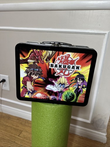 2010 BAKUGAN BATTLE BRAWLERS Square Lunch Box Tin Storage CARTOON ...