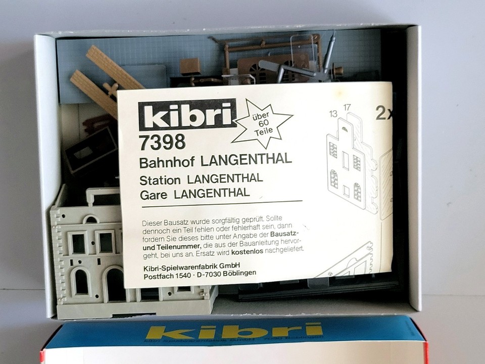 N Scale Kibri 7398 Langenthal Station Building Kit Open Box Complete | eBay