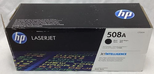 NEW Genuine HP 508A Black CF360A Toner Cartridge Sealed Box | eBay