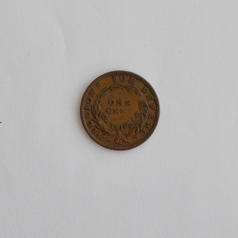 1837 Copper? E Pluribus Unum TOKEN~~Million For Defence, One Cent For ...