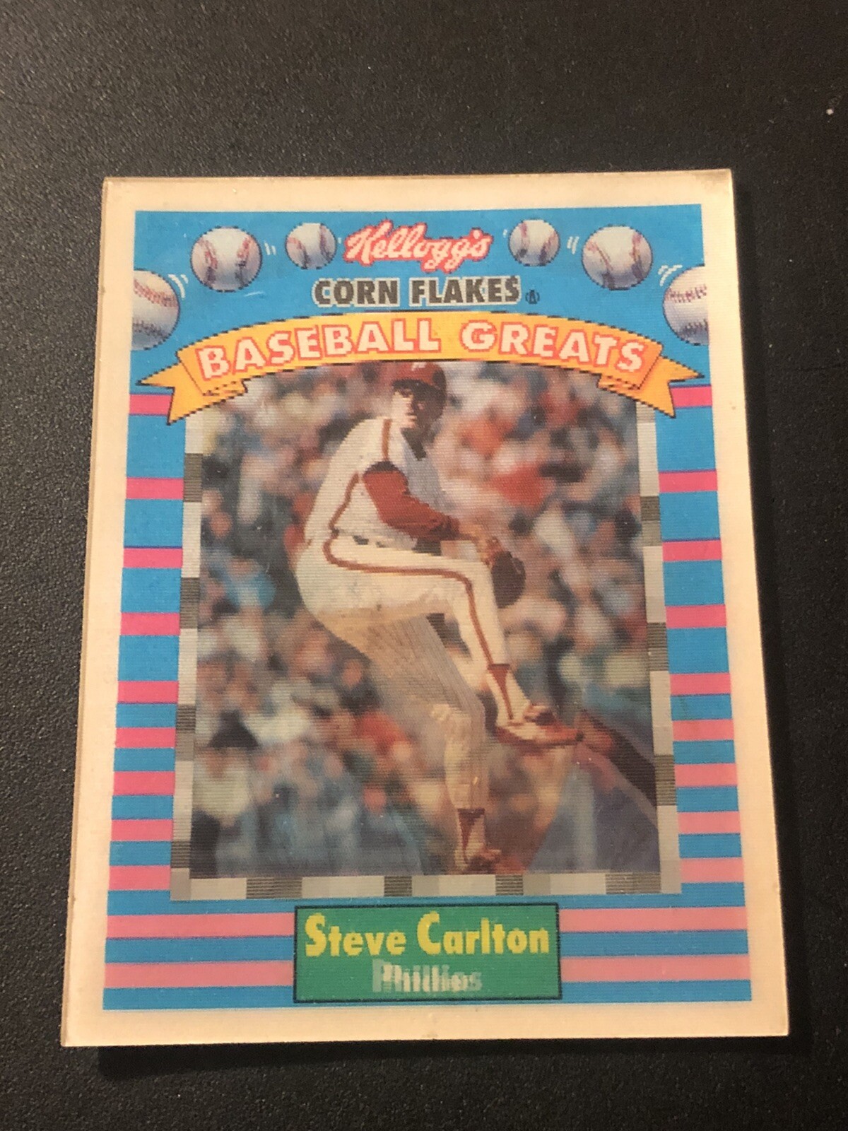 1991 Sportflics Kellogg's Corn Flakes Baseball Greats Steve Carlton #8 ...